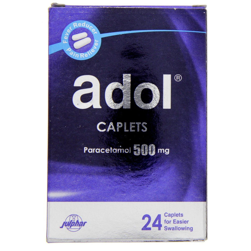 Buy Adol Paracetamol 500 Mg Caplets, 24 Pieces Online at Best Price ...