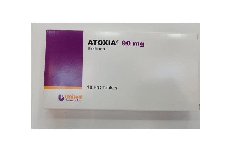 Atoxia Etoricoxib 90mg Tablets 10s | Arthritis & Pain Relief | United ...