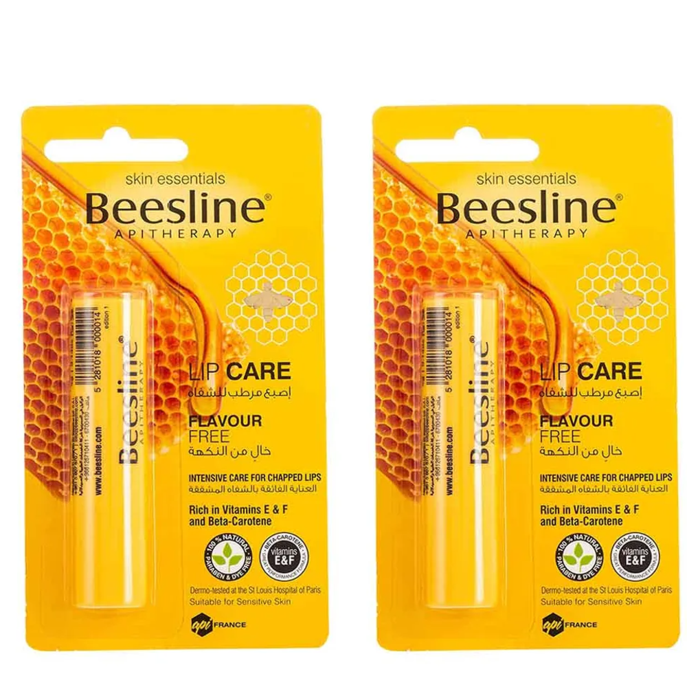 Beesline Lip Care Flavour Free | Natural Beeswax Lip Balm for Sensitive ...